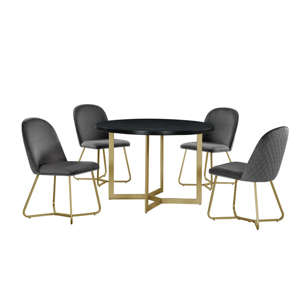 Mercer41 Javae 5 - Piece Cross Dining Set | Wayfair